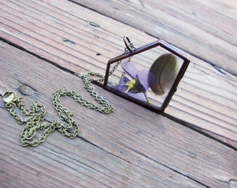 Shadow box necklace | Etsy