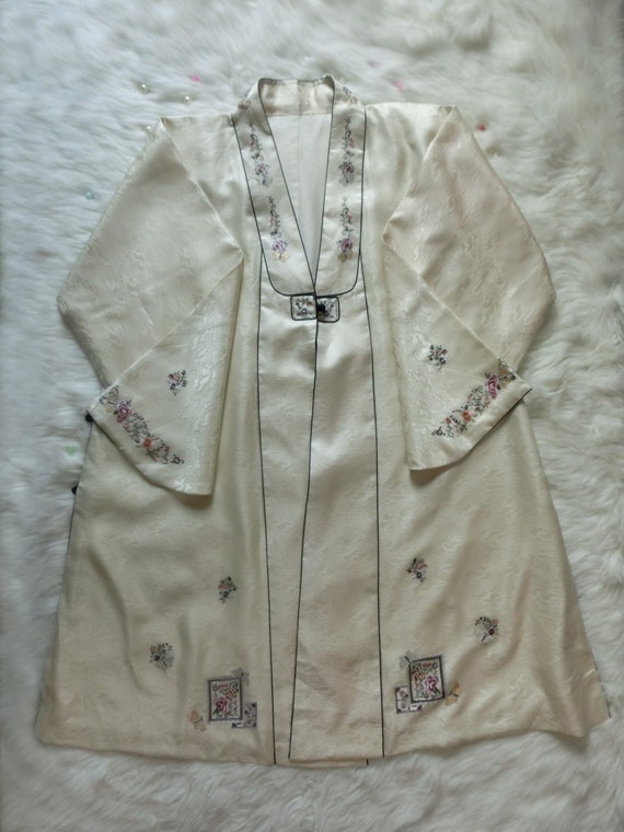 Korean Traditional Clothe Woman Coat DURUMAGI Hanbok White