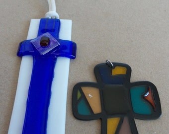 Stained glass cross | Etsy