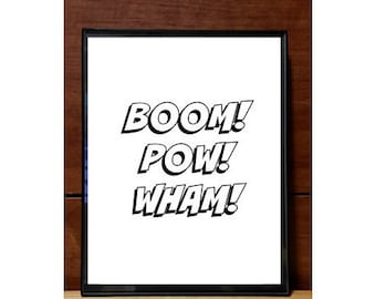 Boom pow | Etsy