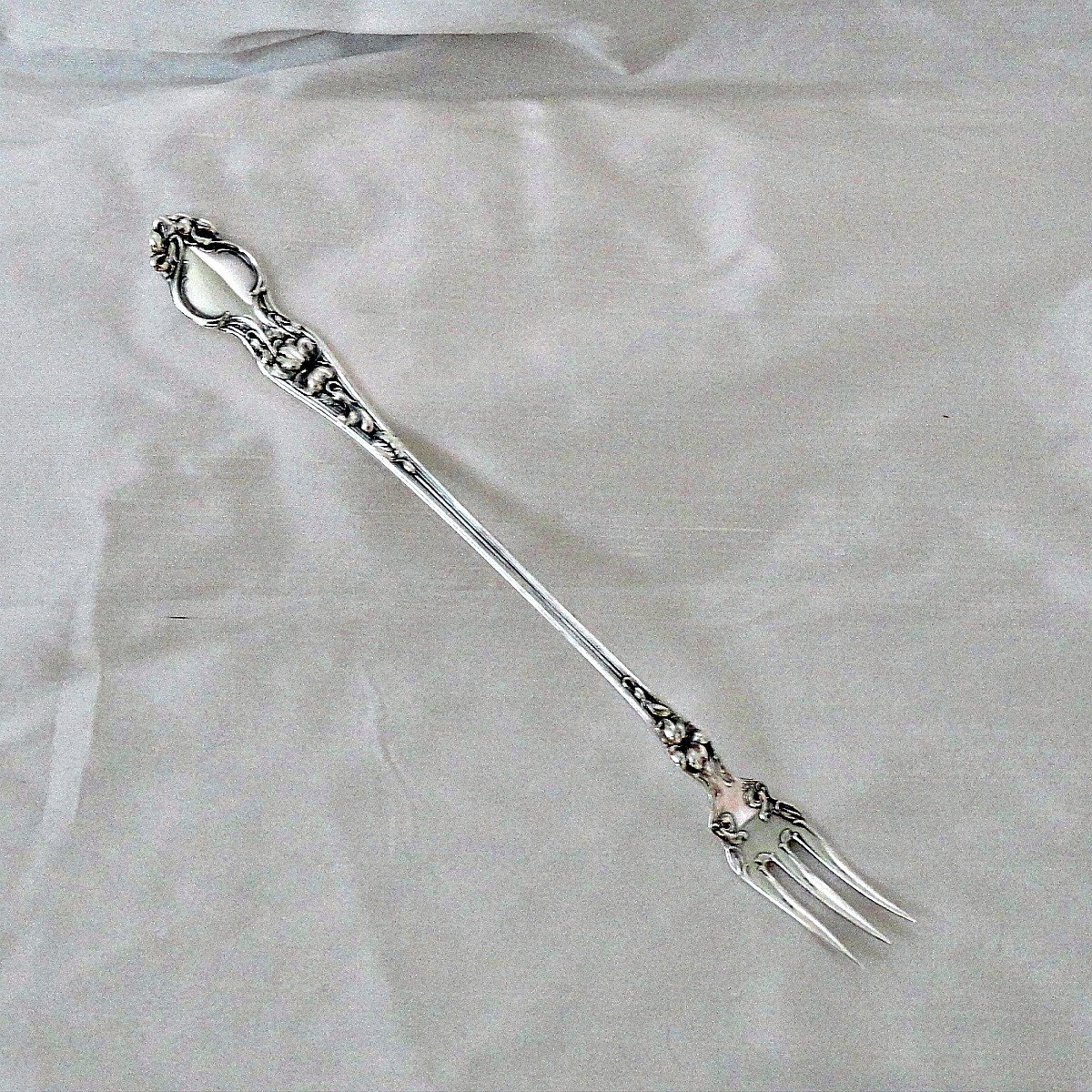 Vintage Wallace Violet Sterling Silver Serving Fork Art Nouveau ca 1904 ...