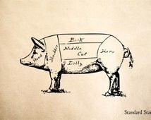 Popular items for pig rubber stamp on Etsy