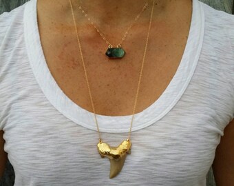 Gold tooth necklace | Etsy