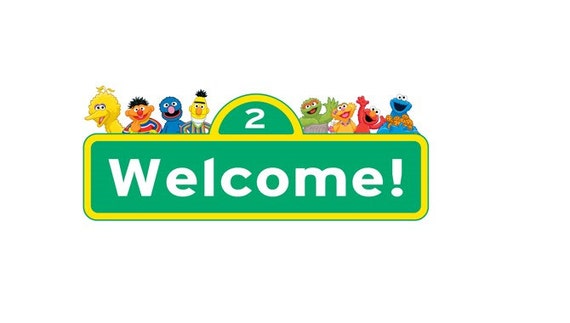 Sesame Street Welcome Sign and Arrows by TheMeanderingTrail