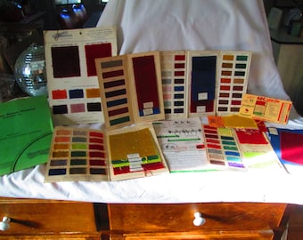 Fabric sample card | Etsy