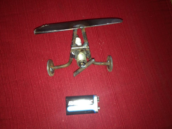 Spark Plug Airplane by AdamsCraftyCreations on Etsy