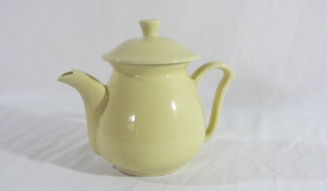 French vintage Teapot. Lovely large primrose, pale yellow teapot 1950’s ...
