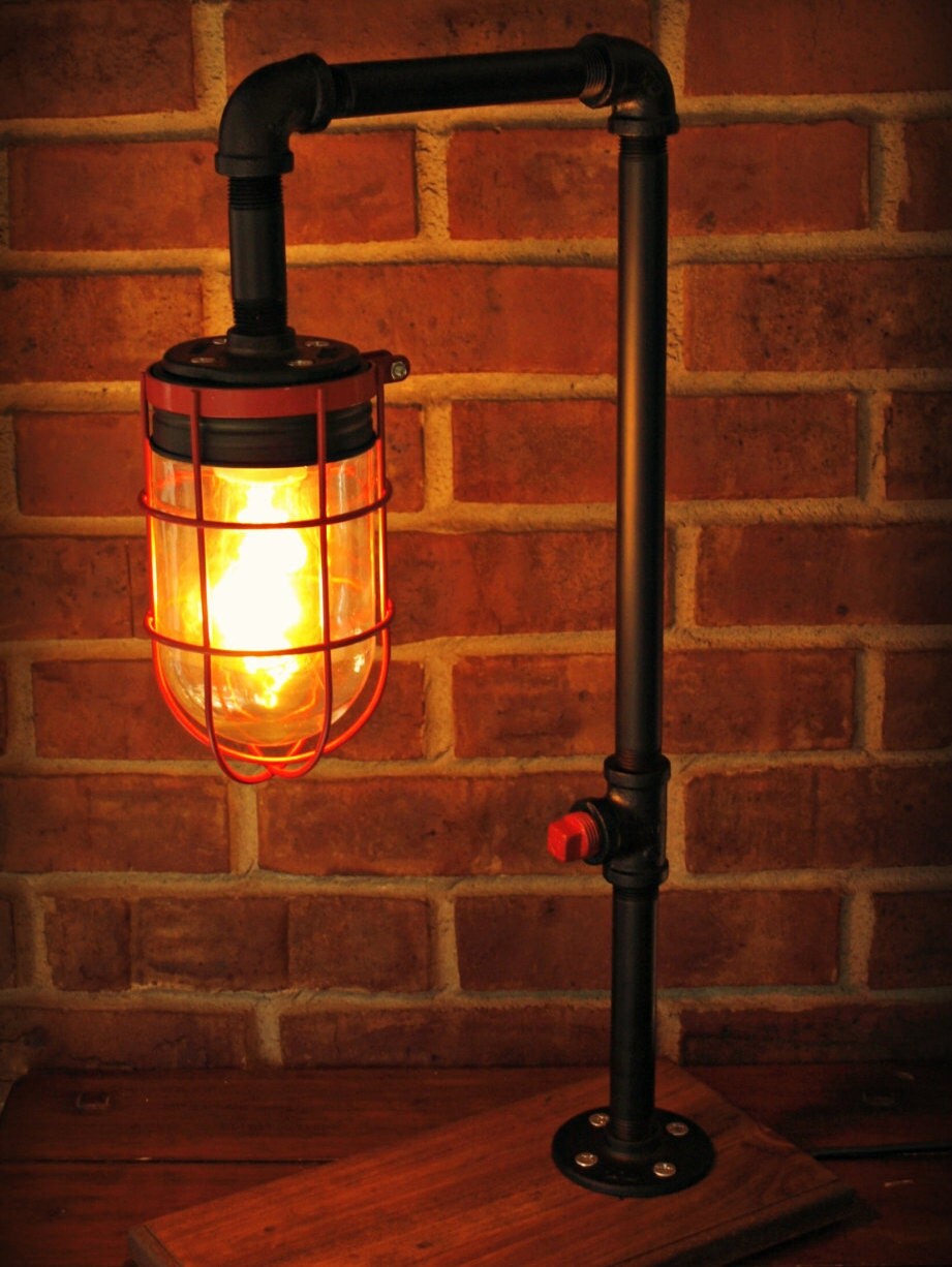 Industrial Desk Lamp / Nightstand Lamp by MyIndustrialDesigns