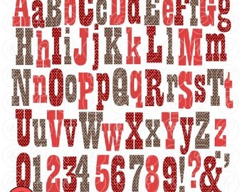 Country Western Digital Alphabet 02: Clip Art Pack by poppydreamz