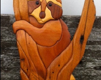 Wooden intarsia | Etsy
