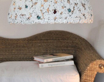 Paper pulp lamp | Etsy