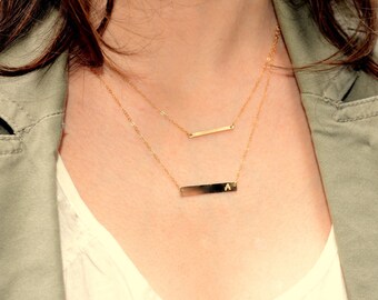 V shaped necklace V necklace Chevron Necklace Gold by CustomBrites