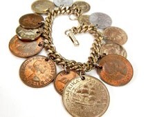 Unique foreign coin jewelry related items | Etsy