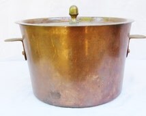 Popular items for rustic copper pot on Etsy