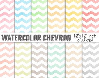 Items similar to White and Kraft grungy Chevron 12x12 printable digital ...