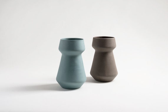 modern teal vase turquoise ceramic flower pot ceramic flower