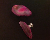 Popular items for agate knobs on Etsy