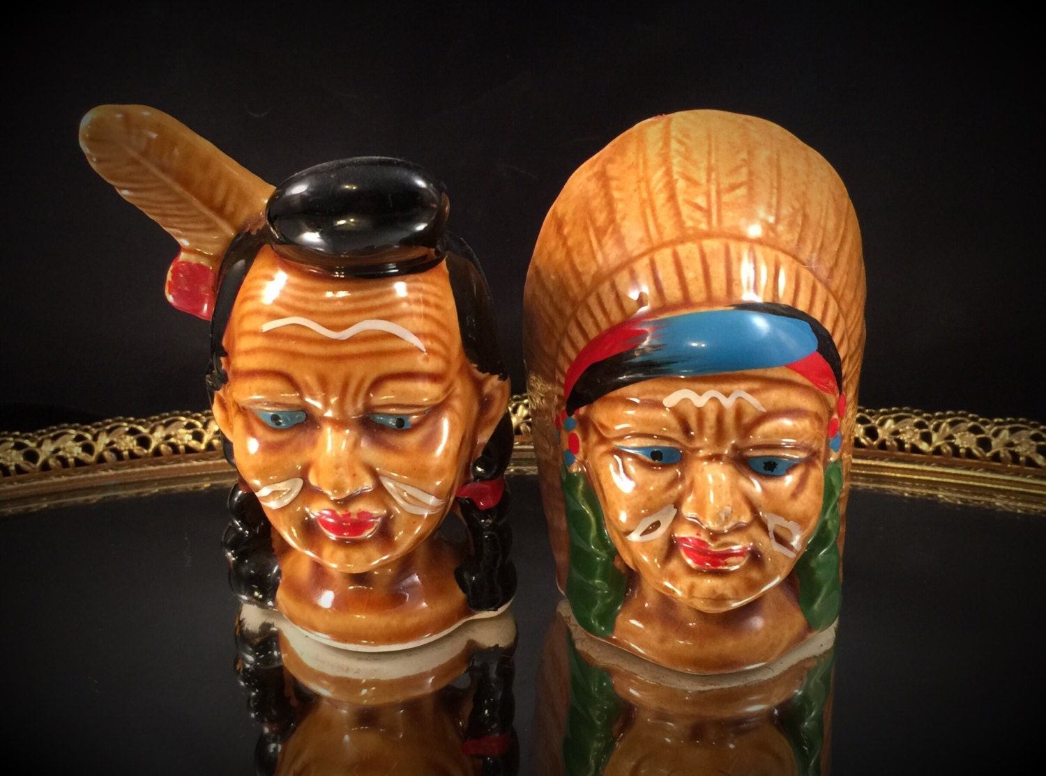 Vintage Indian Native American Salt & Pepper Shaker Set – Haute Juice