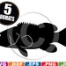 Goliath Grouper Fish Clip Art Image SVG cutting file Plus