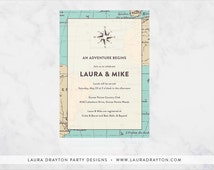 Popular items for compass invitation on Etsy