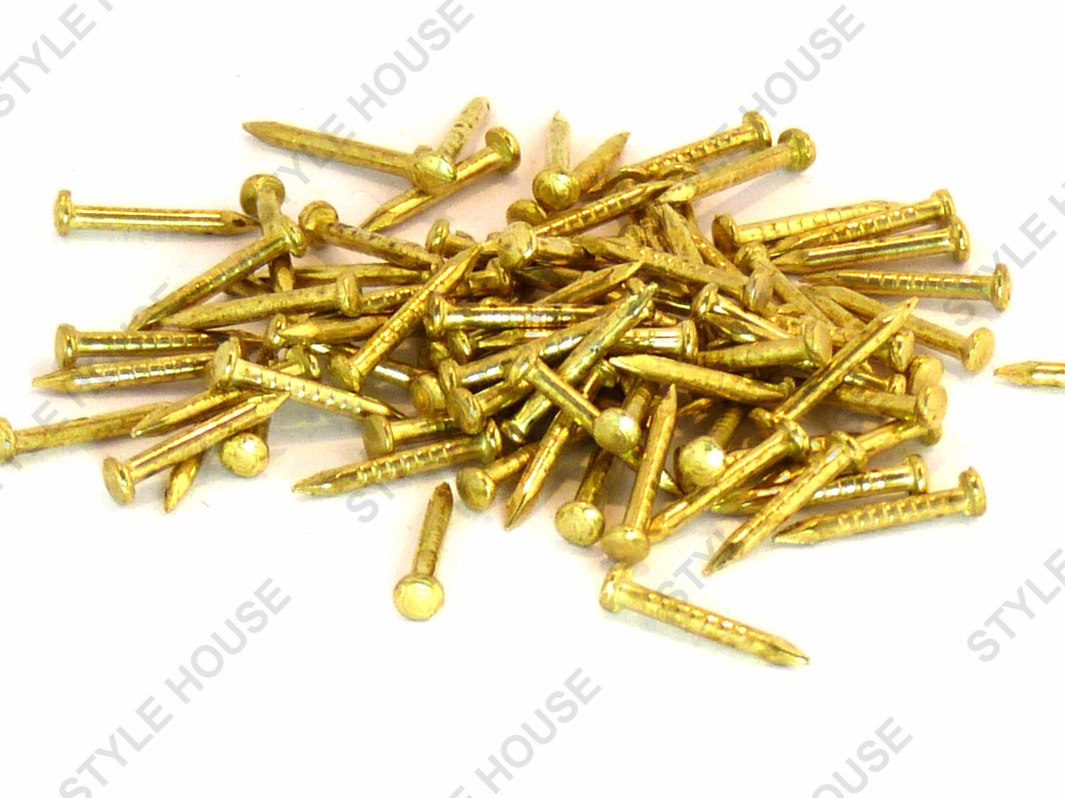 10mm Gold Finish Round Head Small Nails Pins For by StyleHouseUK