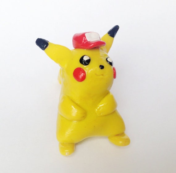 Pikachu Clay Figure by JAZZIllustration on Etsy