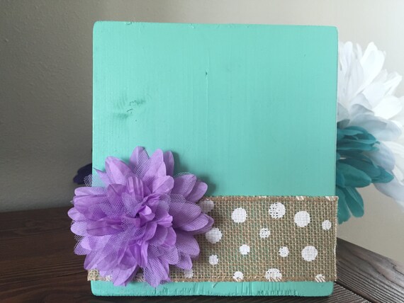 Teal Wooden picture frame by Lalalovebug77 on Etsy