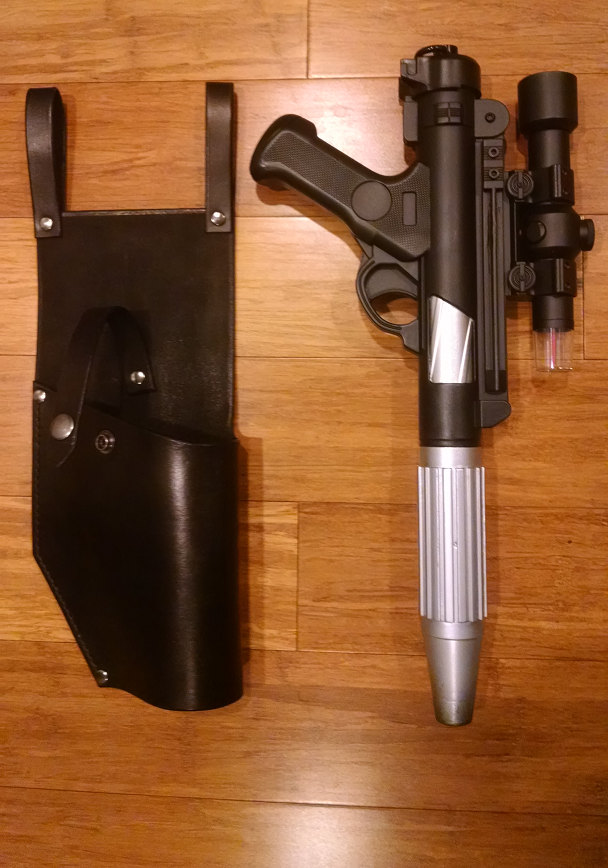 Star Wars DH-17 Blaster Black leather Holster Handmade