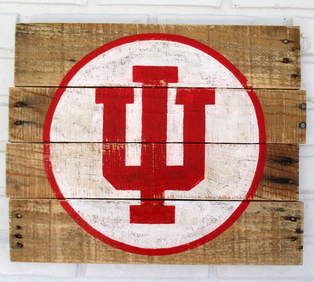Indiana University Hoosiers Sign by VintageSignDesigns on Etsy