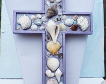 Popular items for seashell cross on Etsy