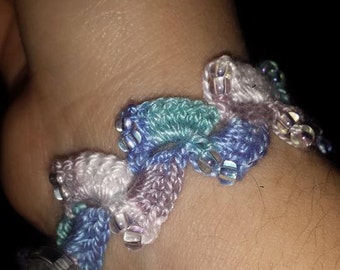 Items similar to Bead Crochet Bracelet. Vampire Diaries Edition. Team ...