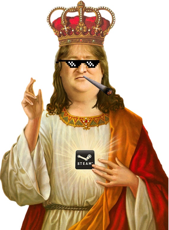 3 MLG Lord Gaben Stickers by StickerScrub on Etsy