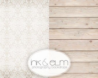 TWO in ONE Backdrop 5ft x 12ft Vinyl Photography by InkAndElm