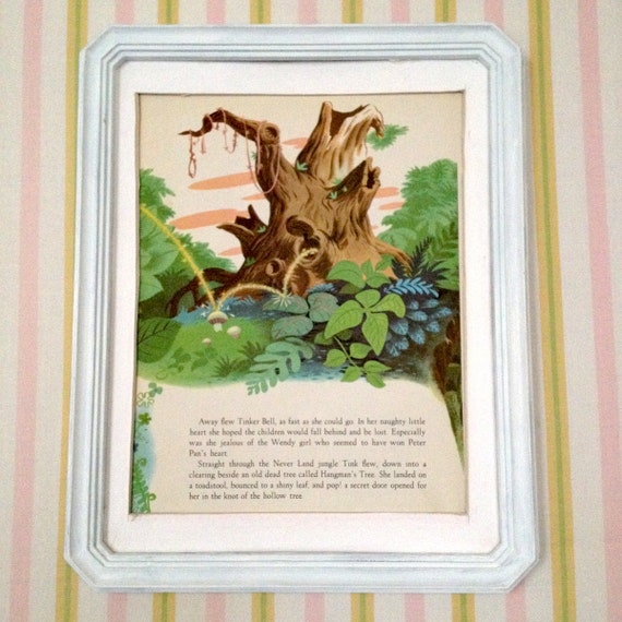 9x12 Vintage Peter Pan Hangman's Tree Book Plate Disney Classic ...