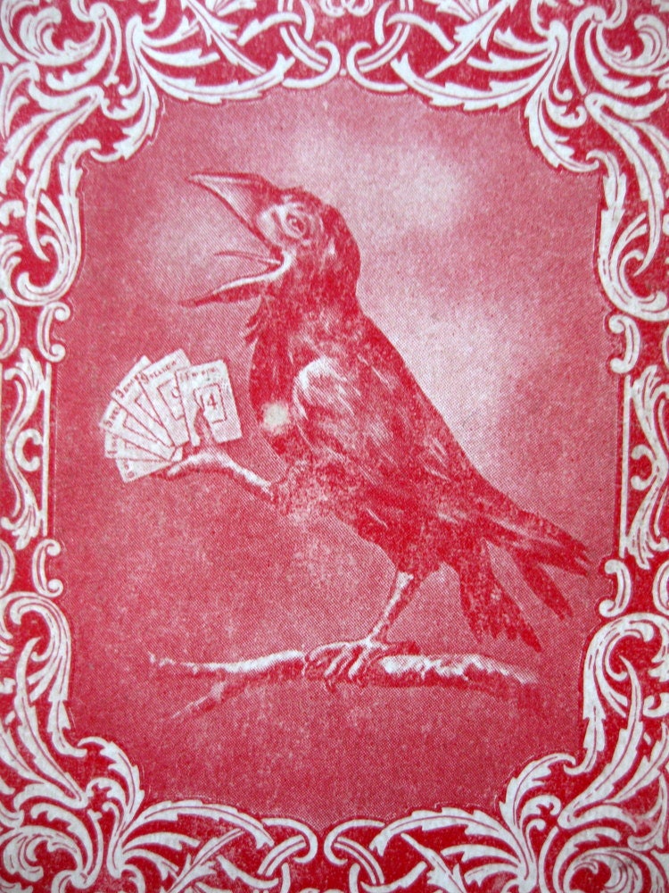 Vintage 1910 Red Rook Cards Scary for Halloween Cards Set of