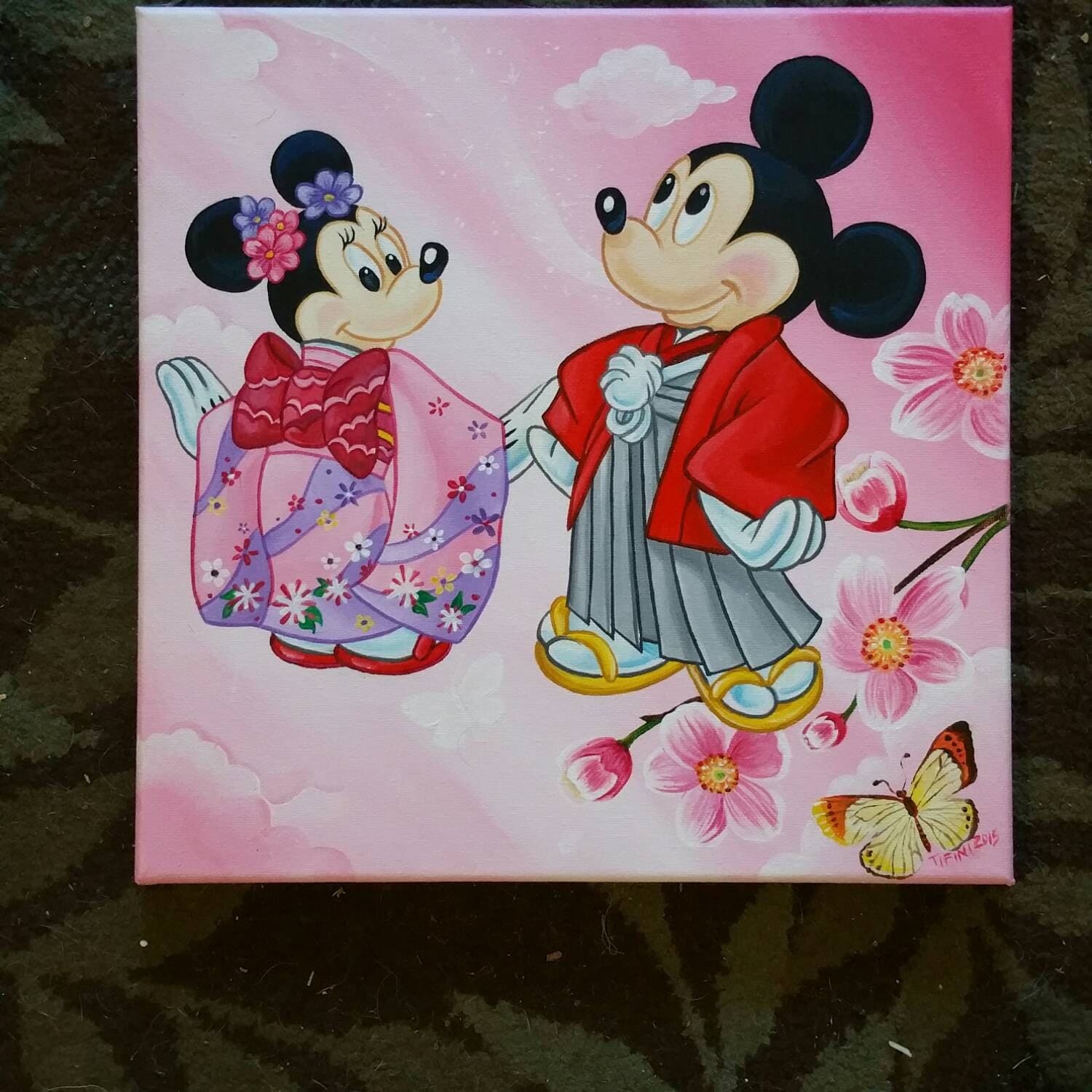 Mickey and minnie mouse Japanese style