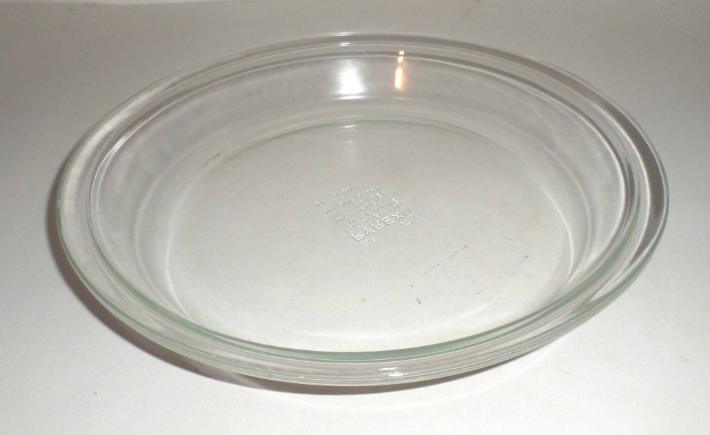 Vintage Pyrex Pie Plate – Clear Glass Pie Plate – Pie Dish – Deep Dish ...