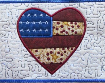 Machine Embroidery Design-Mug Rug-Happy by SanitysEmbDesigns