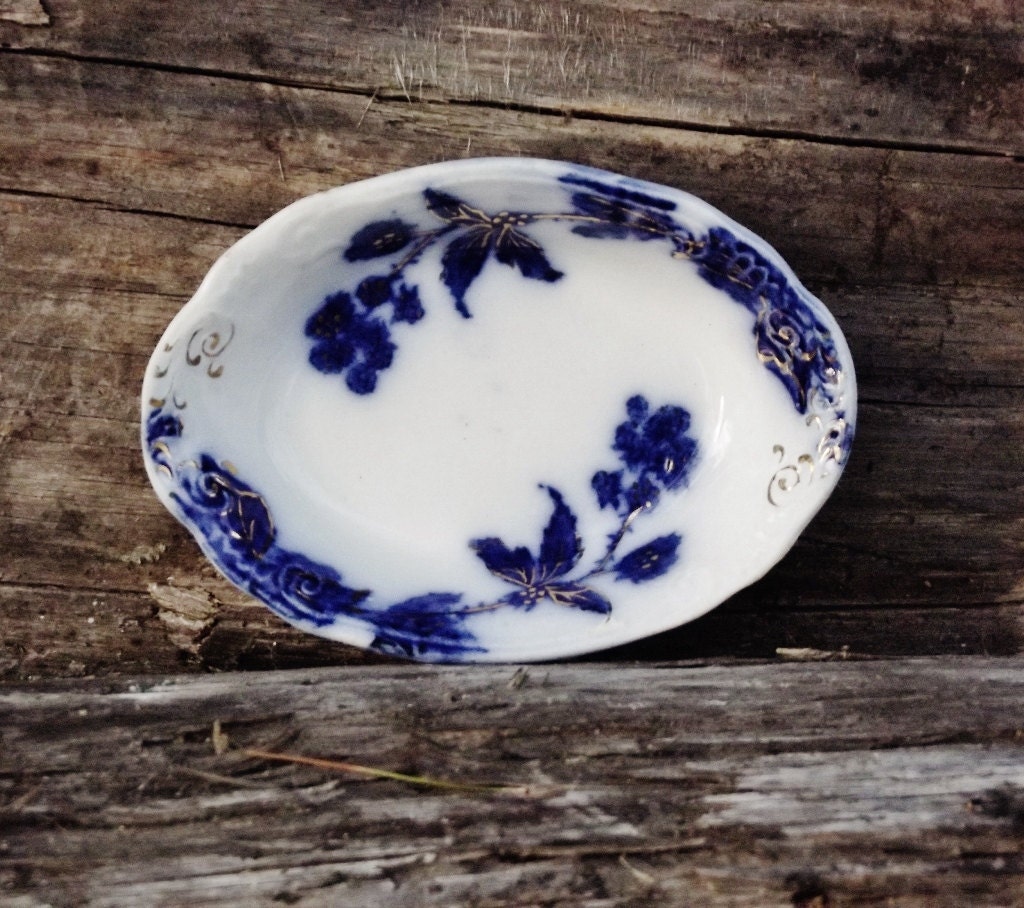 Vintage Flow Blue Bone Dish – Haute Juice