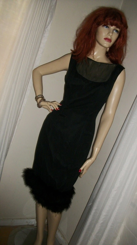 Vintage 1920s Flapper Style Goth Silk by AnotherThymeVintage