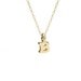 Mini Gold Initial Necklace Tiny Initial Necklace Gold