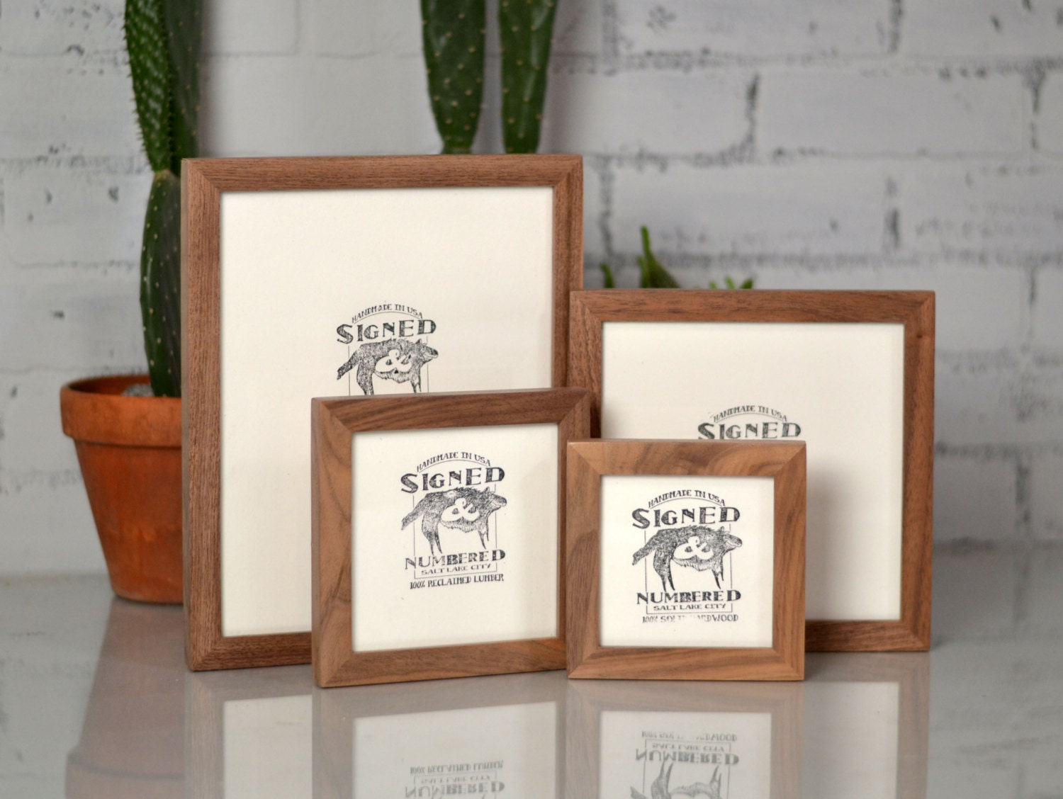 BASIC Picture Frame Natural WALNUT Gallery Wall Frames