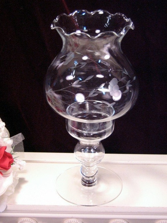 Vintage Princess House Crystal Heritage Candle Lamp 1970s Mid