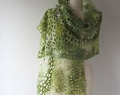 Felt Scarf Hand Felted Bag Purse Felted Clothing by galafilc