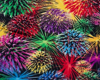 Fireworks fabric | Etsy