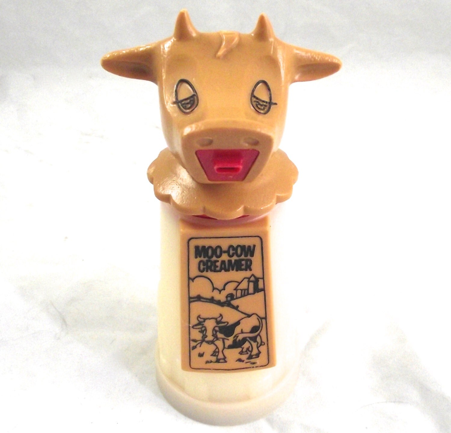 Plastic Moo Cow Creamer, Kitschy Vintage Serving Piece from Whirley ...