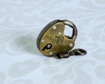 Rare Micro Miniature Padlock w Key by Sargent Lock Co. / Sargent ...