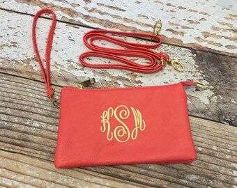 Monogrammed wristlet | Etsy