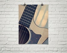 Popular items for guitar poster on Etsy