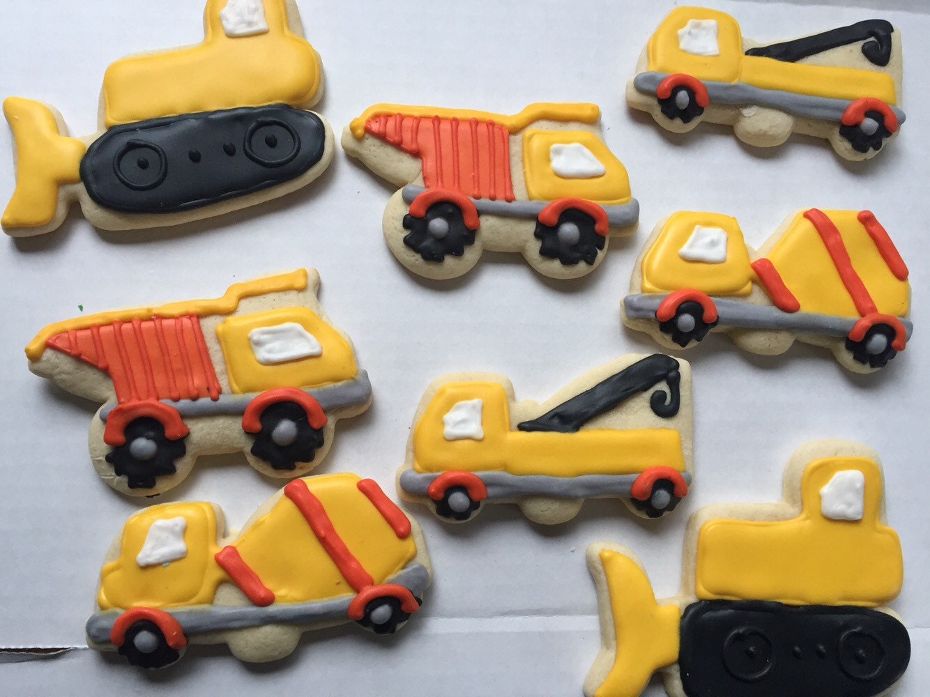 Construction Truck sugar cookies